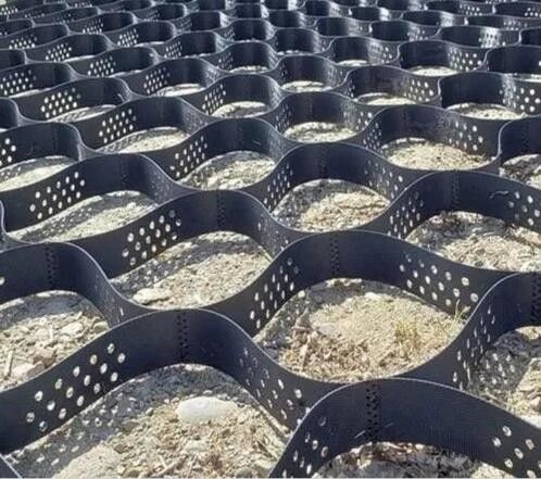 Textured Perforated HDPE Geocell For Road Costruction Erosion Control
