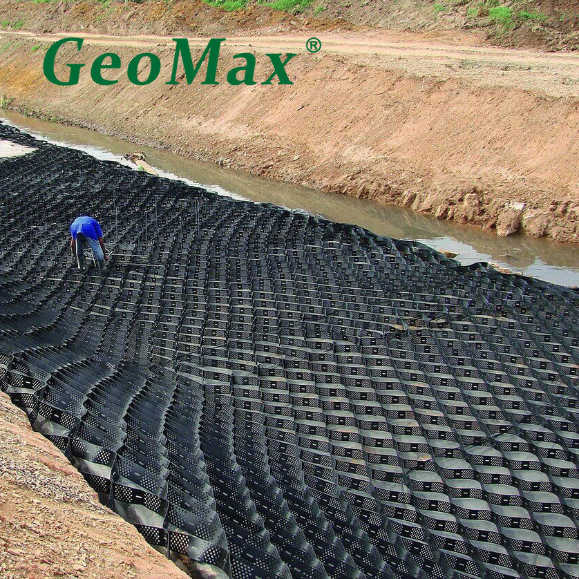 HDPE Geocell 150mm Height 330mm Welding Space For Channels Stormwater ...